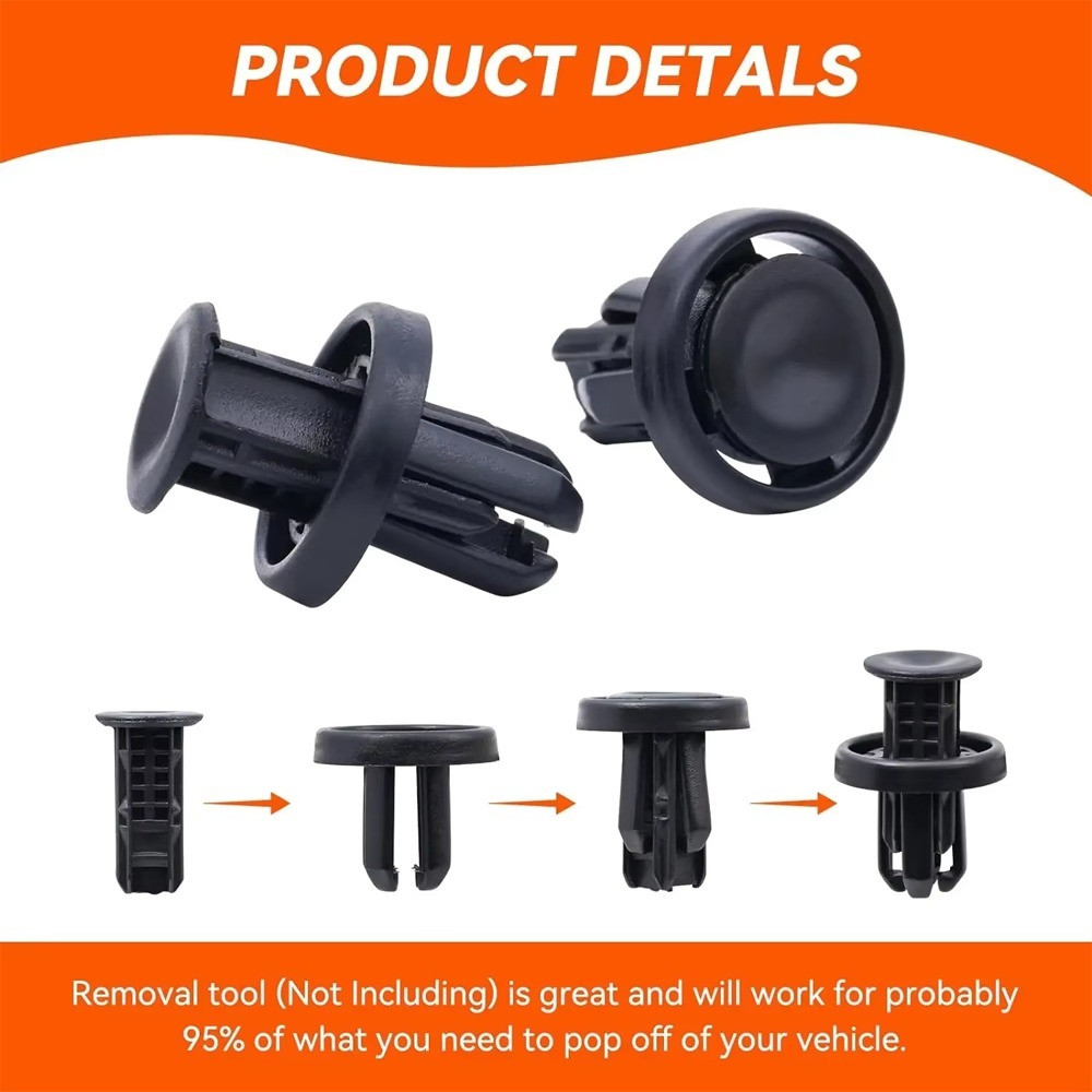 100PCSFastener Push Pin Auto Body Fastener Replacement Car Retainer ...