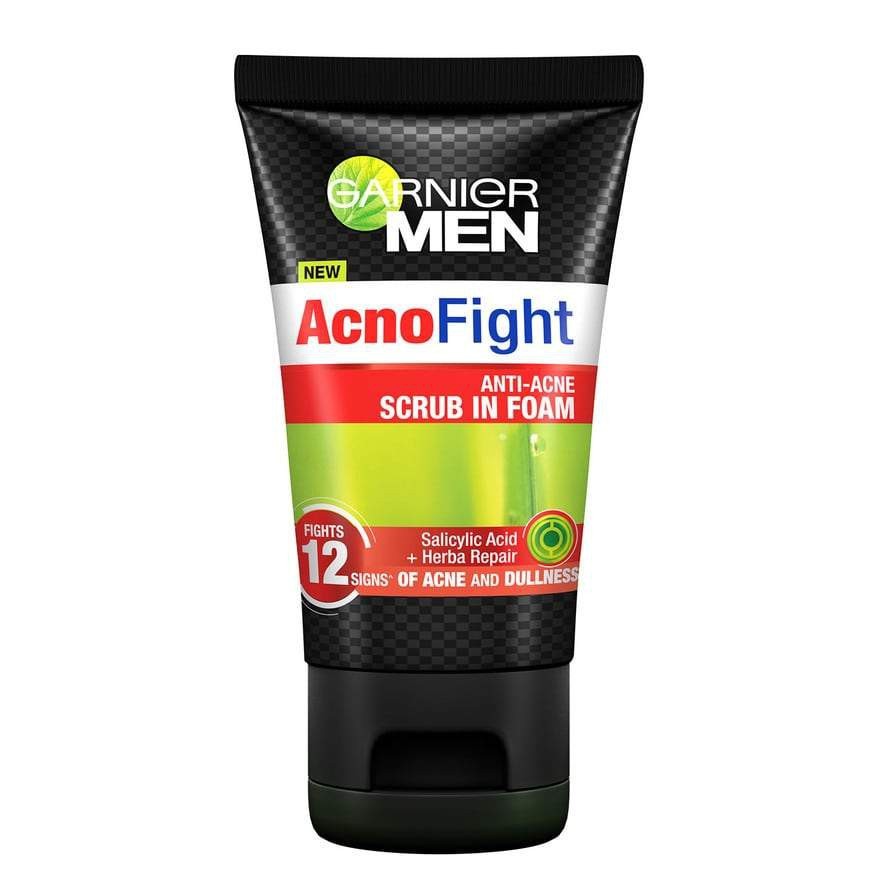 Garnier Acno Fight Anti Acne Facial Scrub/Foam 100ml | Shopee Malaysia