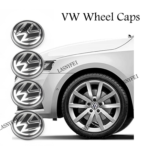 4PCS Volkswagen Wheel Cap Vw Model 56mm, 65mm, High Quality, Vw Car Key ...