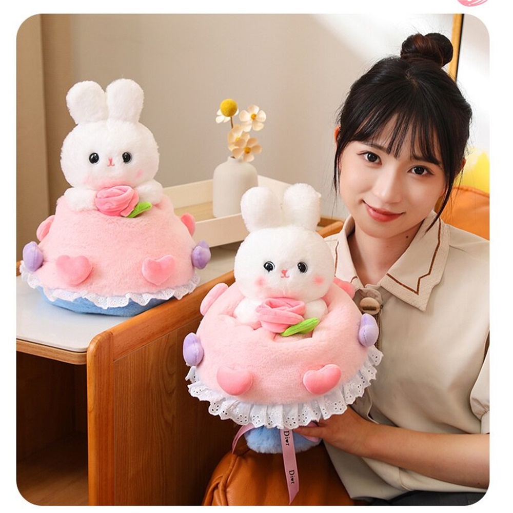 Cute Bunny Transformation Flower Bouquet Cartoon Stuffed Animal For ...