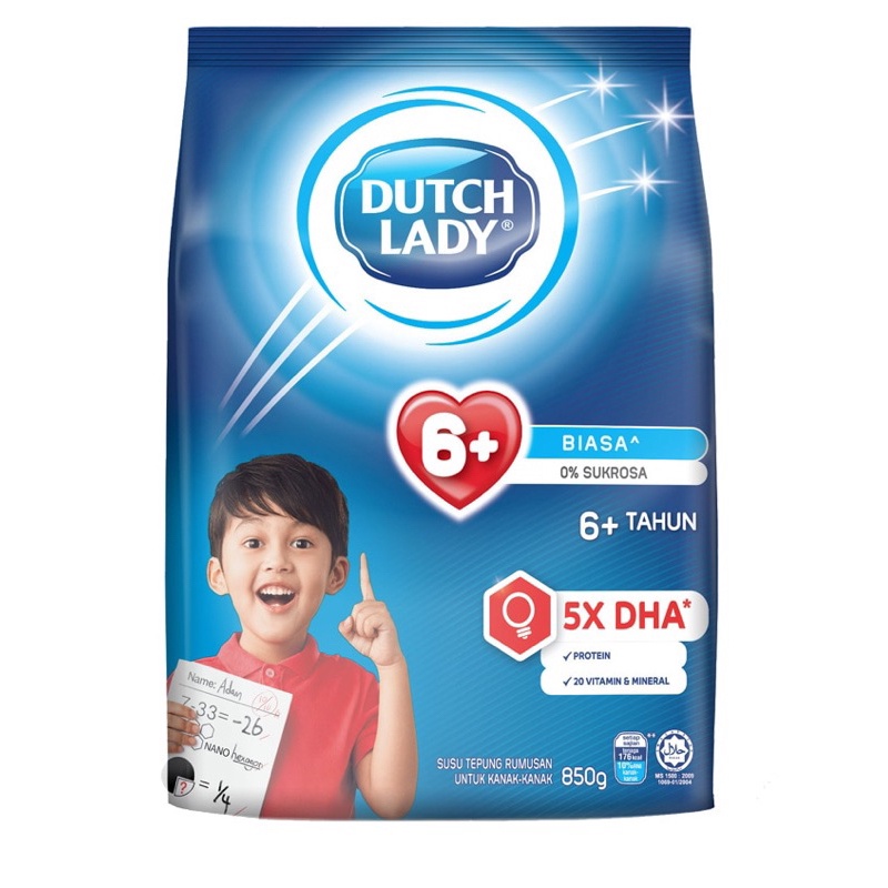 Dutch Lady 6+ (Biasa / Coklat)(850g) | Shopee Malaysia
