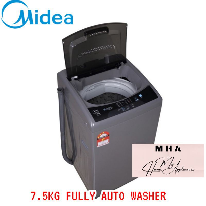 MIDEA FULLY AUTO WASHING MACHINE 7.5KG 10YEARS WARRANTY* | Shopee Malaysia