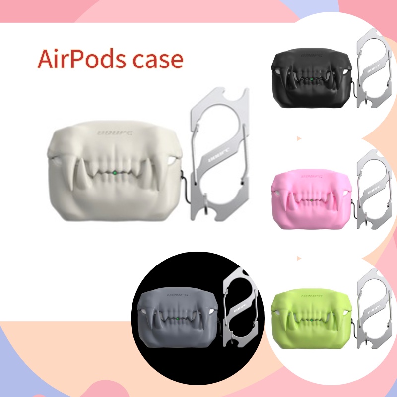 5 Colors🌈Fangs Earphone Case AirPods pro Protective Case Vampire Teeth ...
