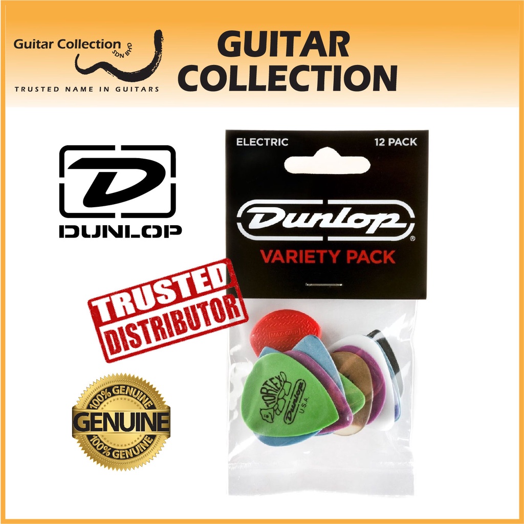 Jim Dunlop PVP113 Electric Variety Pack Guitar Picks (12 pcs/pack ...
