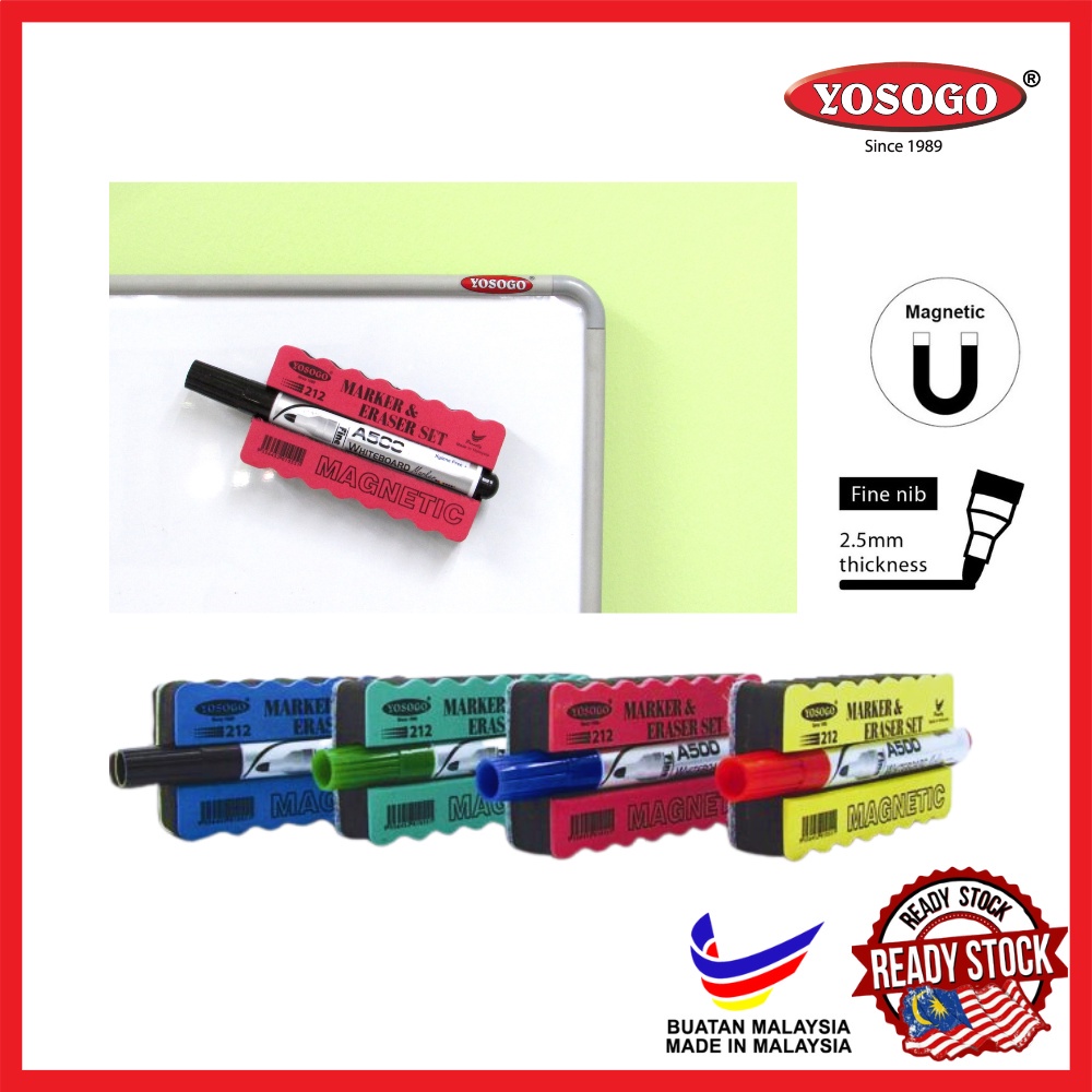 [Super SaverS] YOSOGO Magnetic Whiteboard Duster Marker Pen Whiteboard Eraser Dry Eraser Pemadam ...