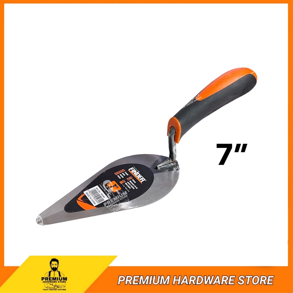 PREMIUM Bricklaying Trowel 7 Inch (Pear Curve) Brick Trowel Cement ...