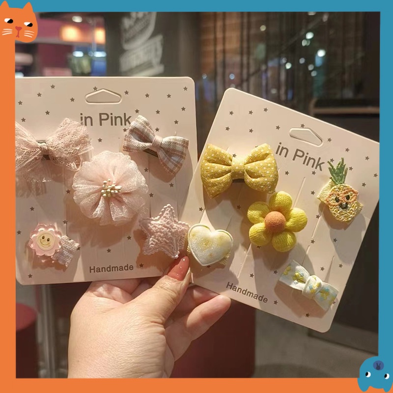 5Pcs/Pack Pet Bow Hair Clip Set Dog Head Jewelry Pet Beauty Decorations ...