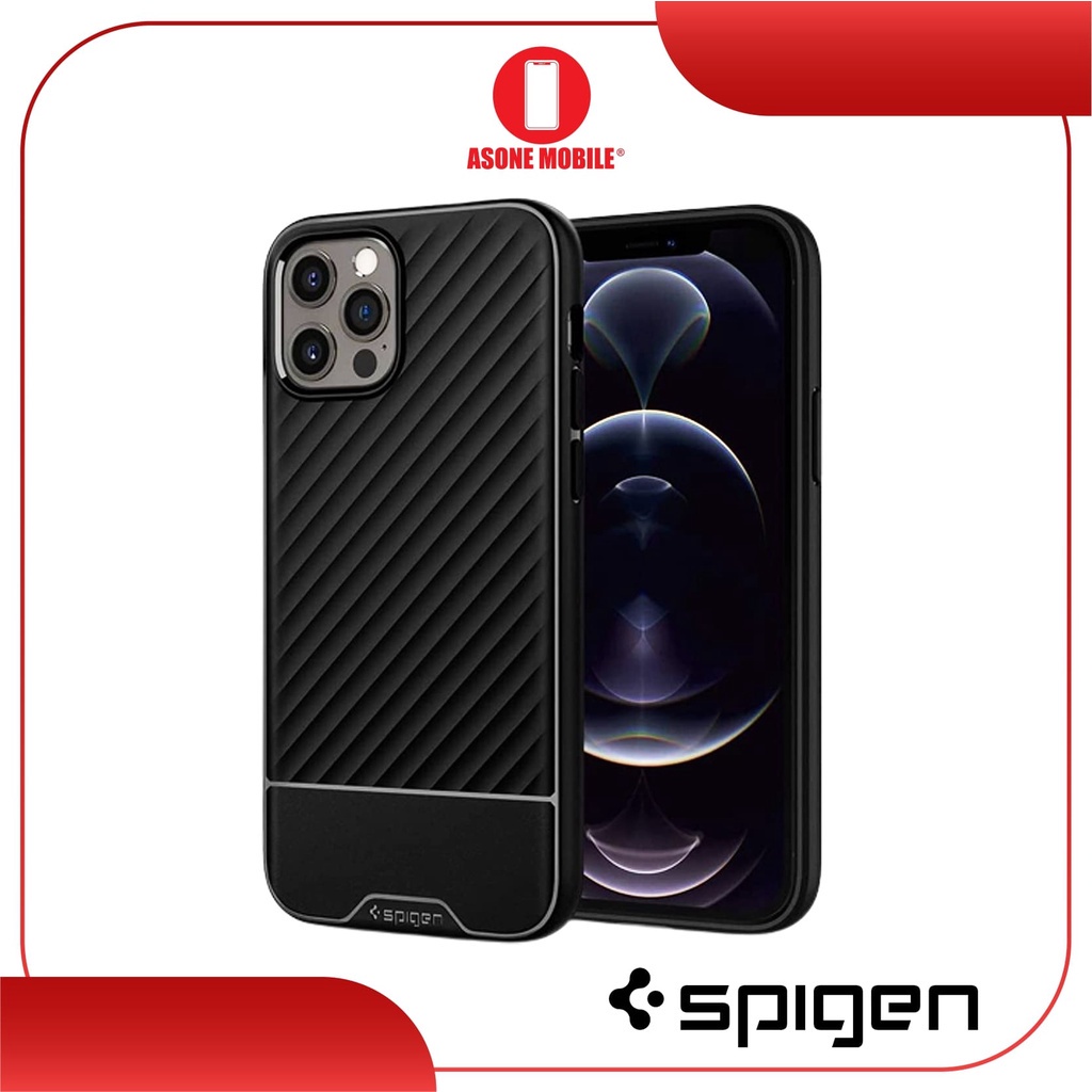 Spigen Core Armor Case Matte Black Designed for iPhone 12 & 11 / Pro ...