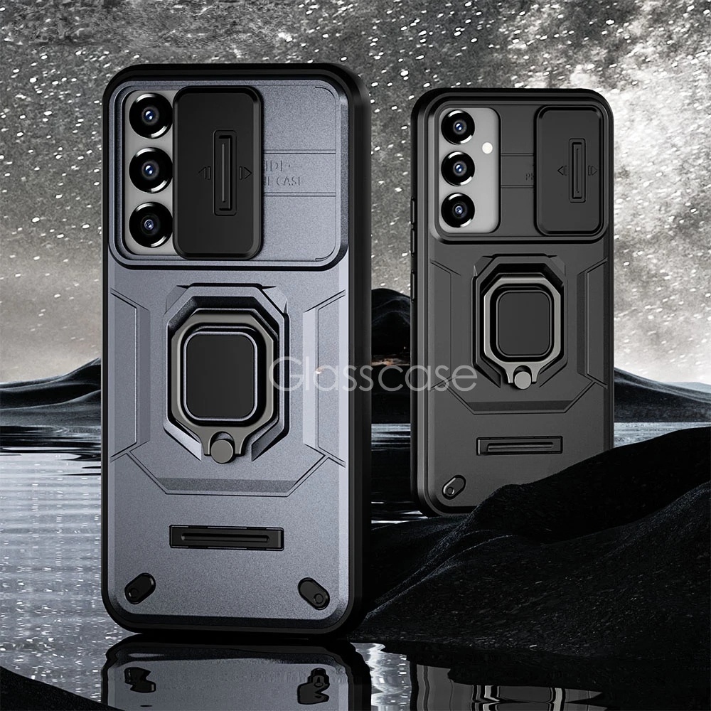 Casing For Samsung Galaxy A54 A34 A24 A14 Lte M34 4G 5G 2023 Armor Phone Case Metal Bracket ...