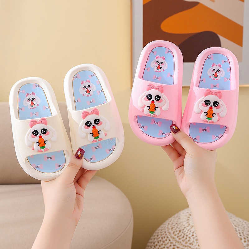 女童鞋 Girls Shoes Children's Slippers New Cute Baby Girl Home Anti-slip Soft Sole Big Children ...