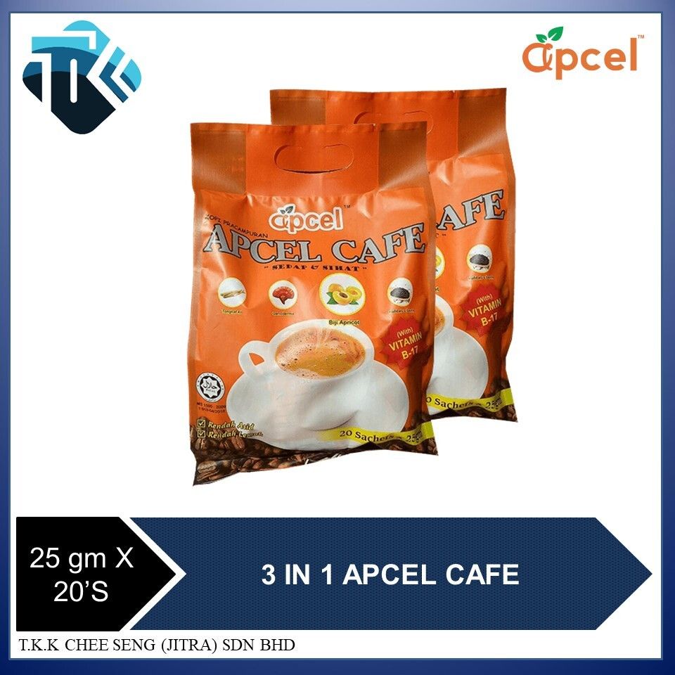 KOPI CAMPURAN APCEL CAFE 3 IN 1 ( 20'S X 25G ) | Shopee Malaysia