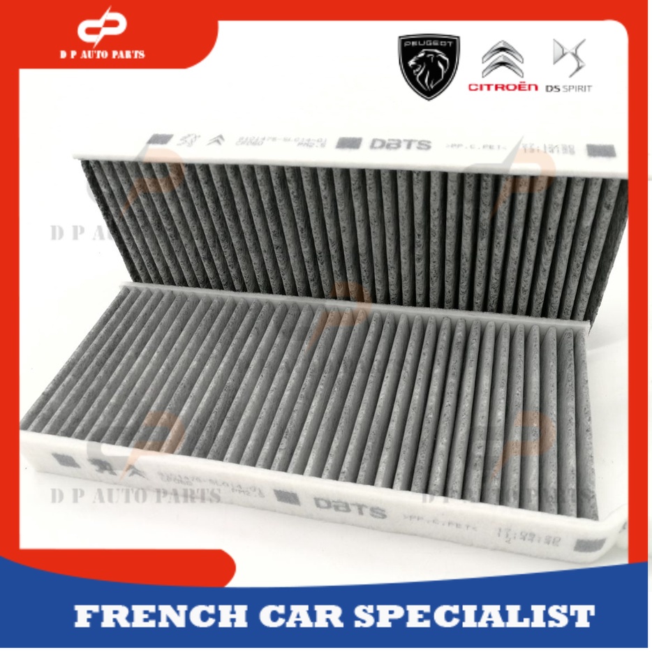 Carbon Cabin Filter And Air Cond Filter for Peugeot 3008 P84 5008 P87 ...