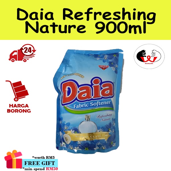 Daia Fabric Softener Refreshing Nature 900ml | Shopee Malaysia