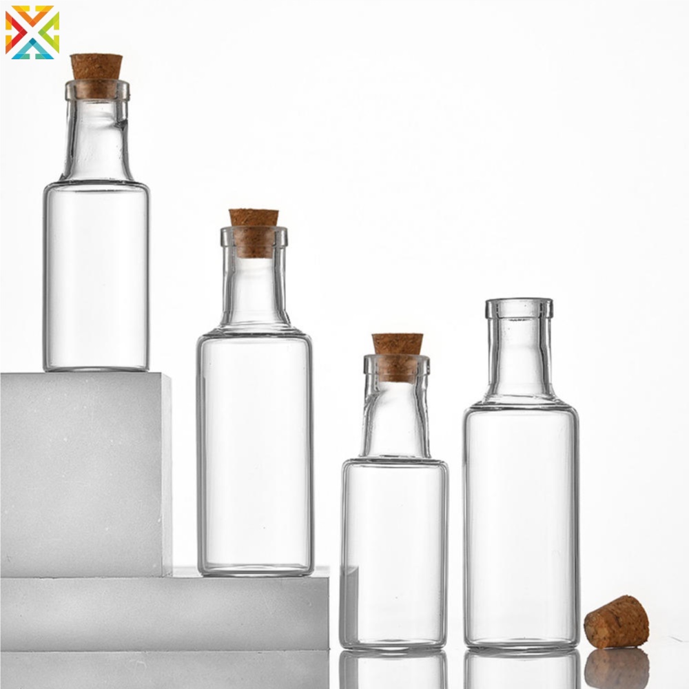 Small Wine Bottle Bayonet Cork Transparent Glass Bottle Glass Bottle ...