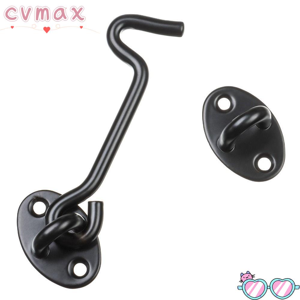 CYMX Barn Door Lock Window Cabin Hooks Gate Lock Stainless Steel Cabin Hooks Heavy Duty Hook and ...