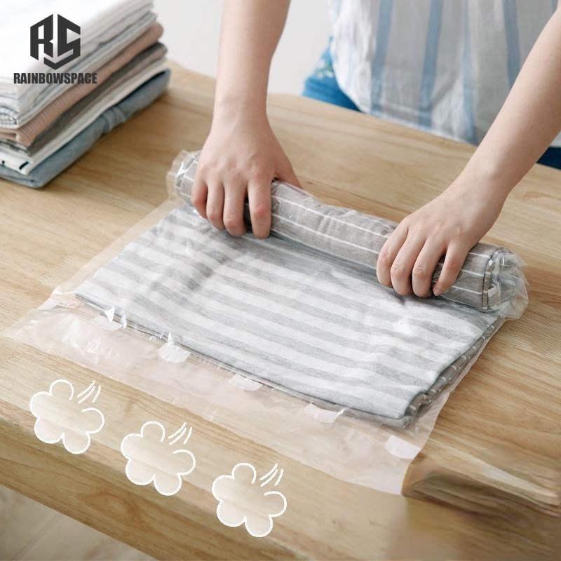 Storage Bag Pack Packing Plastic Seal Compression for Clothing Vacumn ...