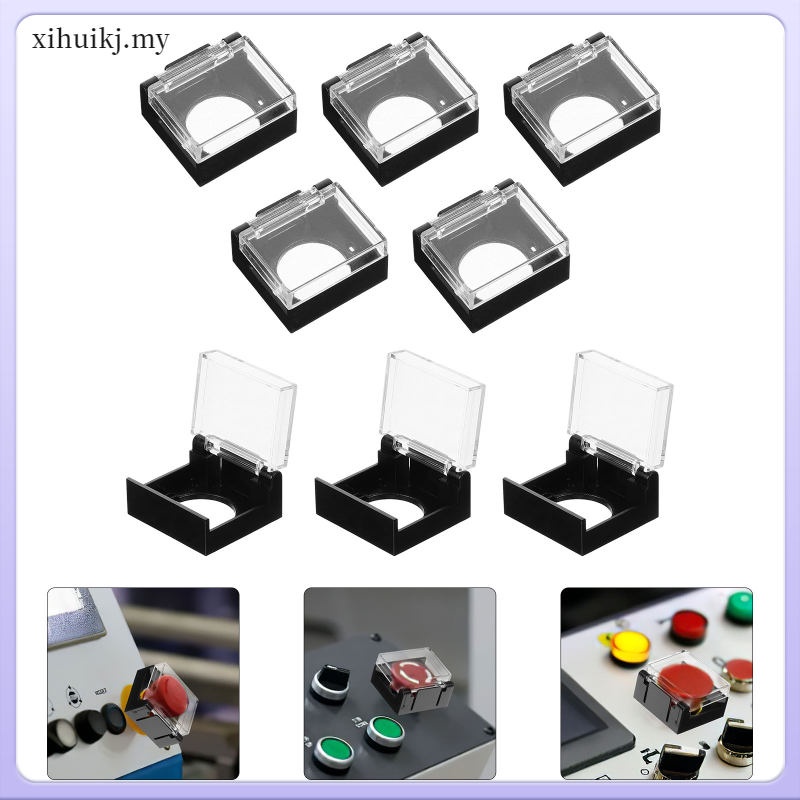 10 Pcs Button Guard Covers Push Light Power Protection Cap Emergency ...