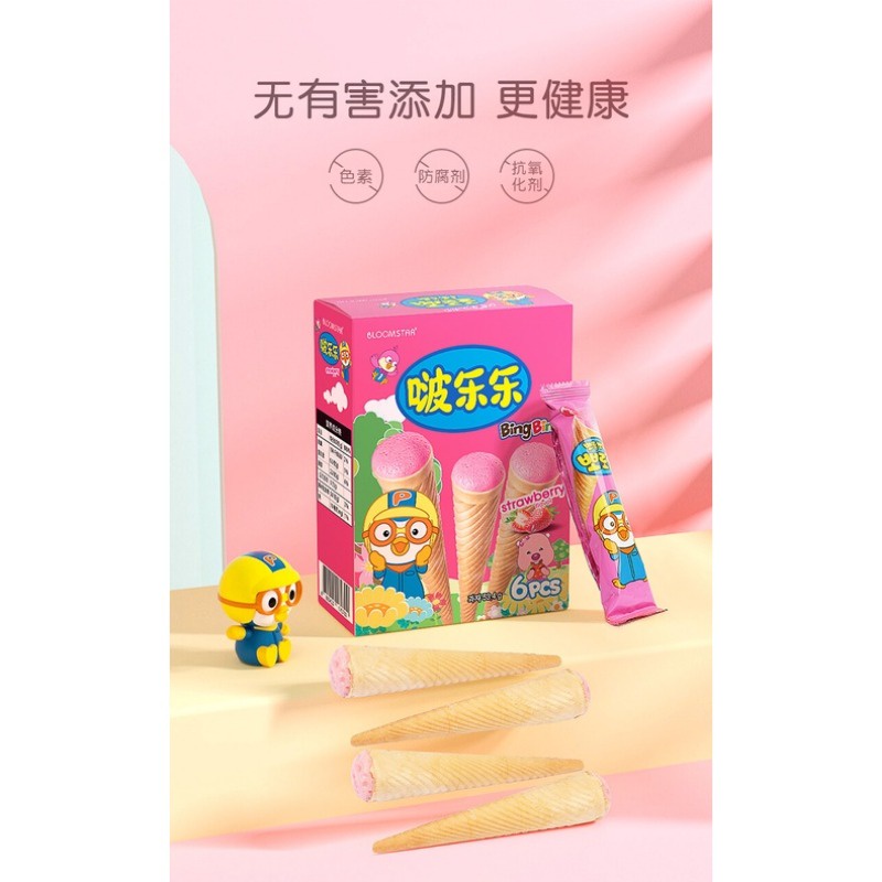 Zejun Sandwich Popcorn Cookies Biscuits Bolelo Ice Cream Crisp Tube Chocolate Popcorn Biscuits ...