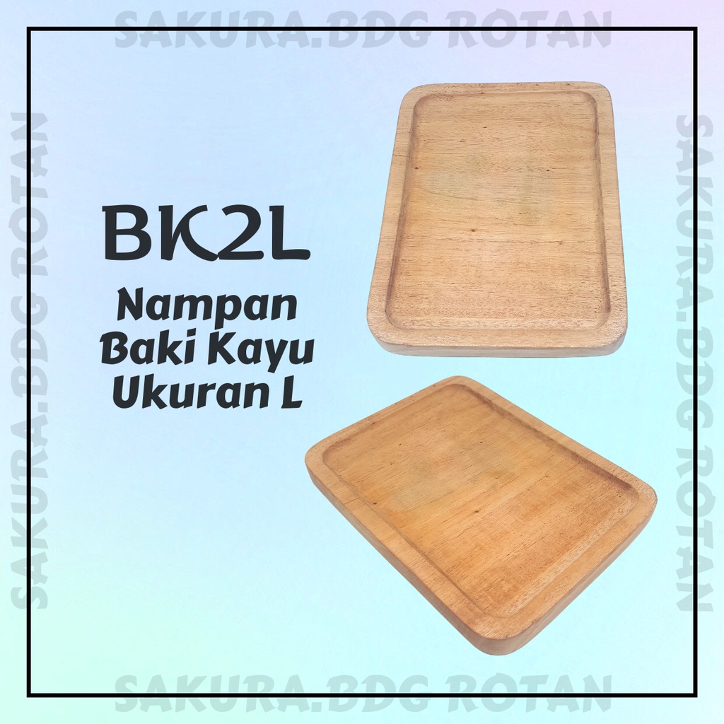 KAYU Bk2l - Rectangular wooden tray tray L 30x20x1.5 receipt container ...