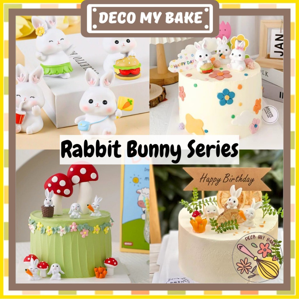 DMB Rabbit Bunny Series Animal Cute Birthday Cake Decoration Cake ...