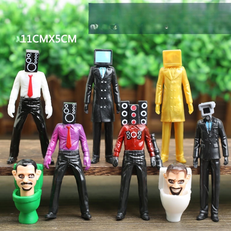 Skibidi Toilet Figure Toys Skibidi toilet plush Action Figure Speaker ...