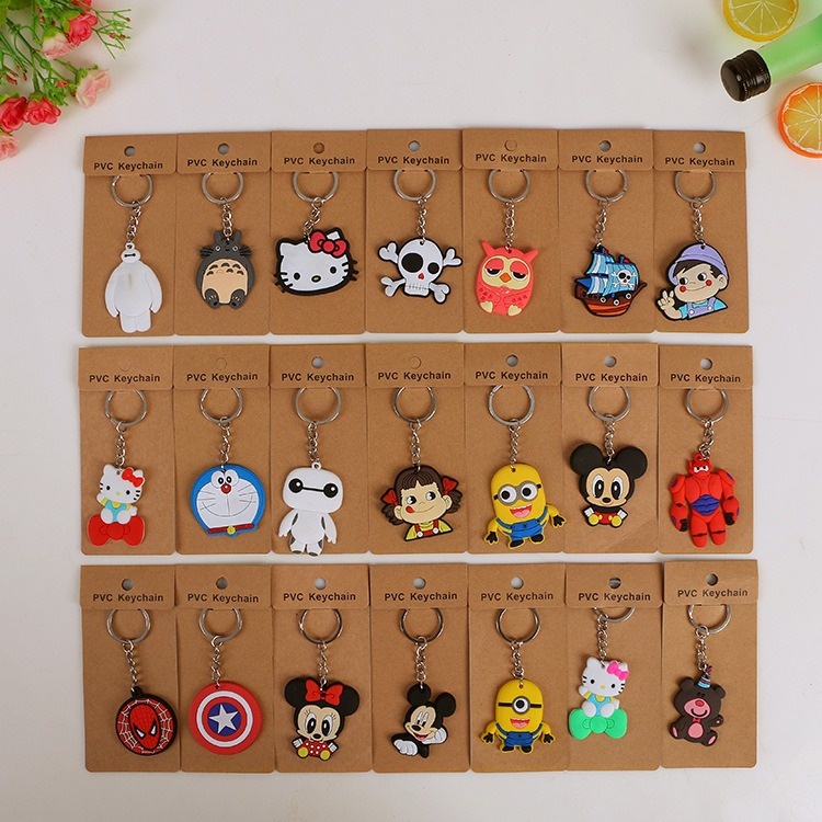 Key Chain Cartoon Key Rings Party Key Chain Free Gift Cheap Cute Door ...