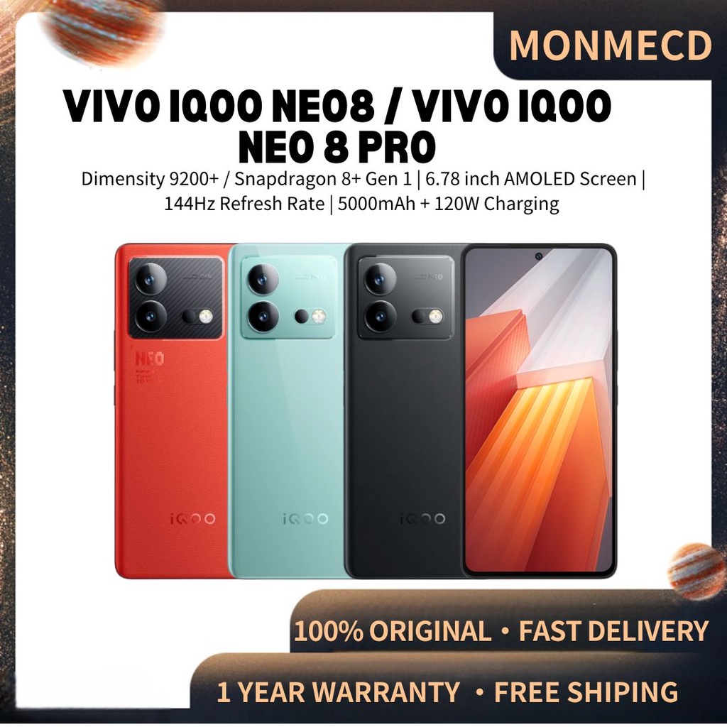 VIVO IQOO Neo8 VIVO IQOO Neo 8 Pro Phone Dimensity 9200+ Handphone ...