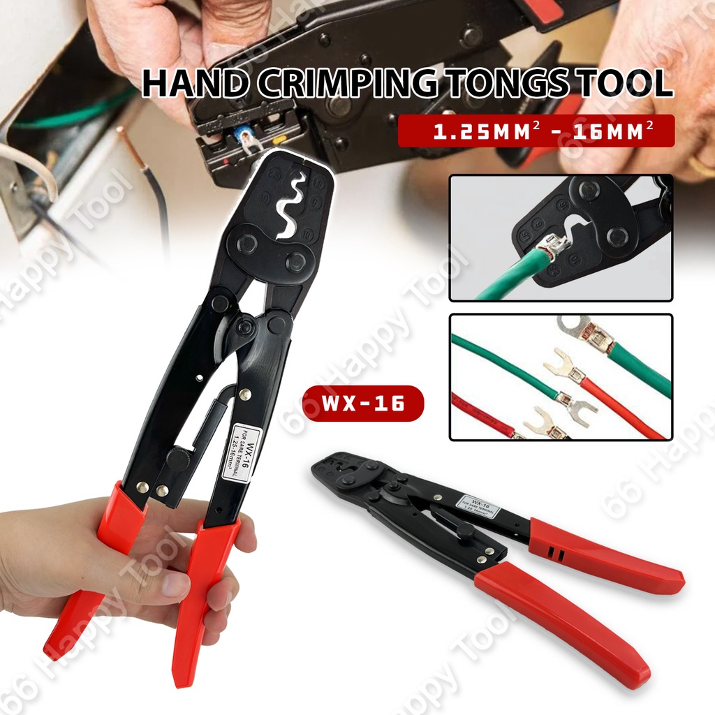 WX-16 YTH-38 Multi-functional Hand Crimping Tool Plier 1.25-16mm² Clamp ...