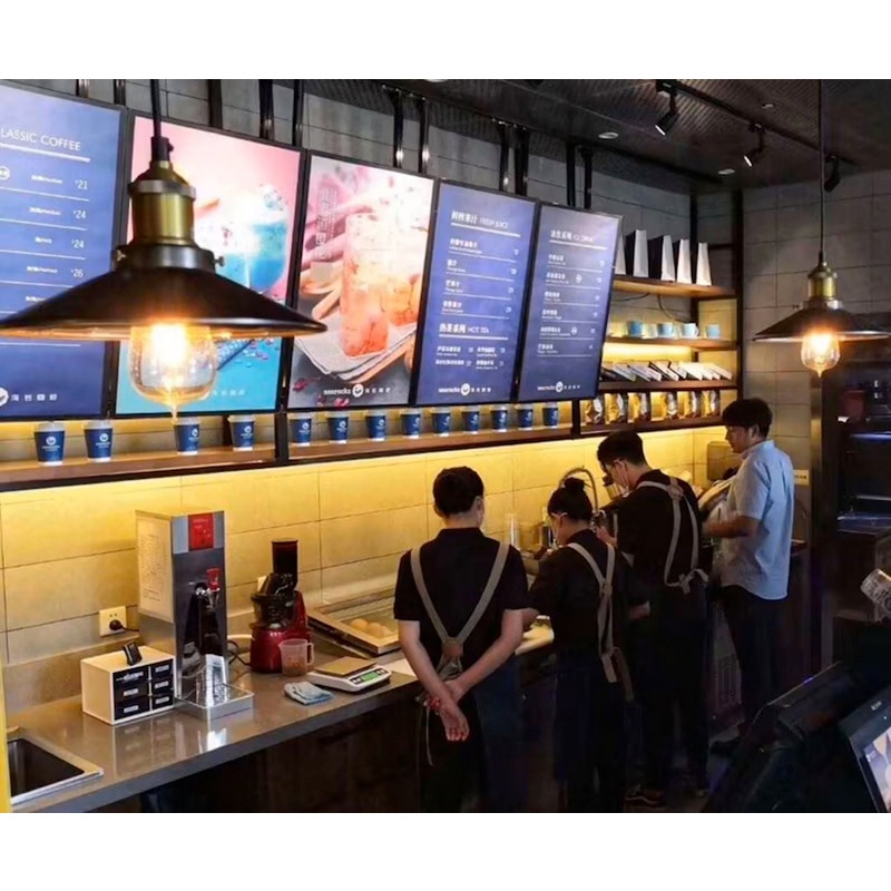 Menu Signs Advertising LED Display Hanging Light LED Board LED Cafe ...