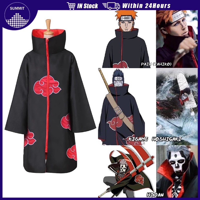 Cloak Naruto Costume Akatsuki Cloak Cosplay Sasuke Uchiha Cape Cosplay ...