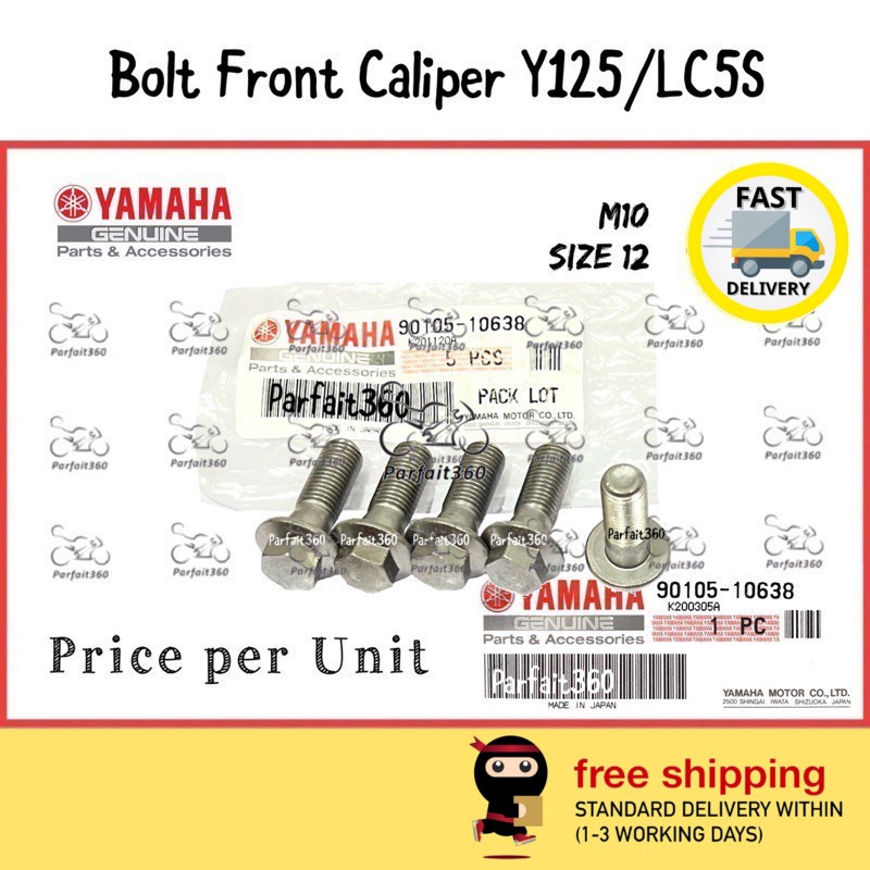 90105-10638 Y125ZR / LC135 5S Bolt Flange Front Caliper Masterpump ...