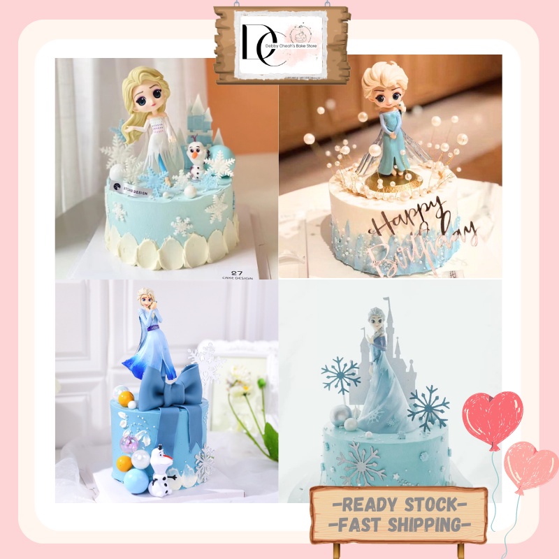 Frozen Princess Elsa Anna Cake Topper Cake Decoration Hiasan Kek Frozen ...