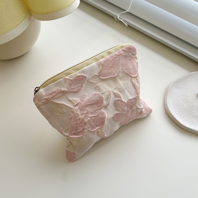 Printed lipstick makeup bag, girl's monthly bag, mini storage fabric ...