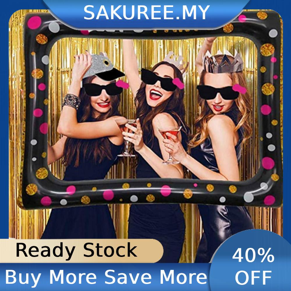 Large Size PVC Inflatable Frame Photo Booth Props Selfie Picture Frame ...