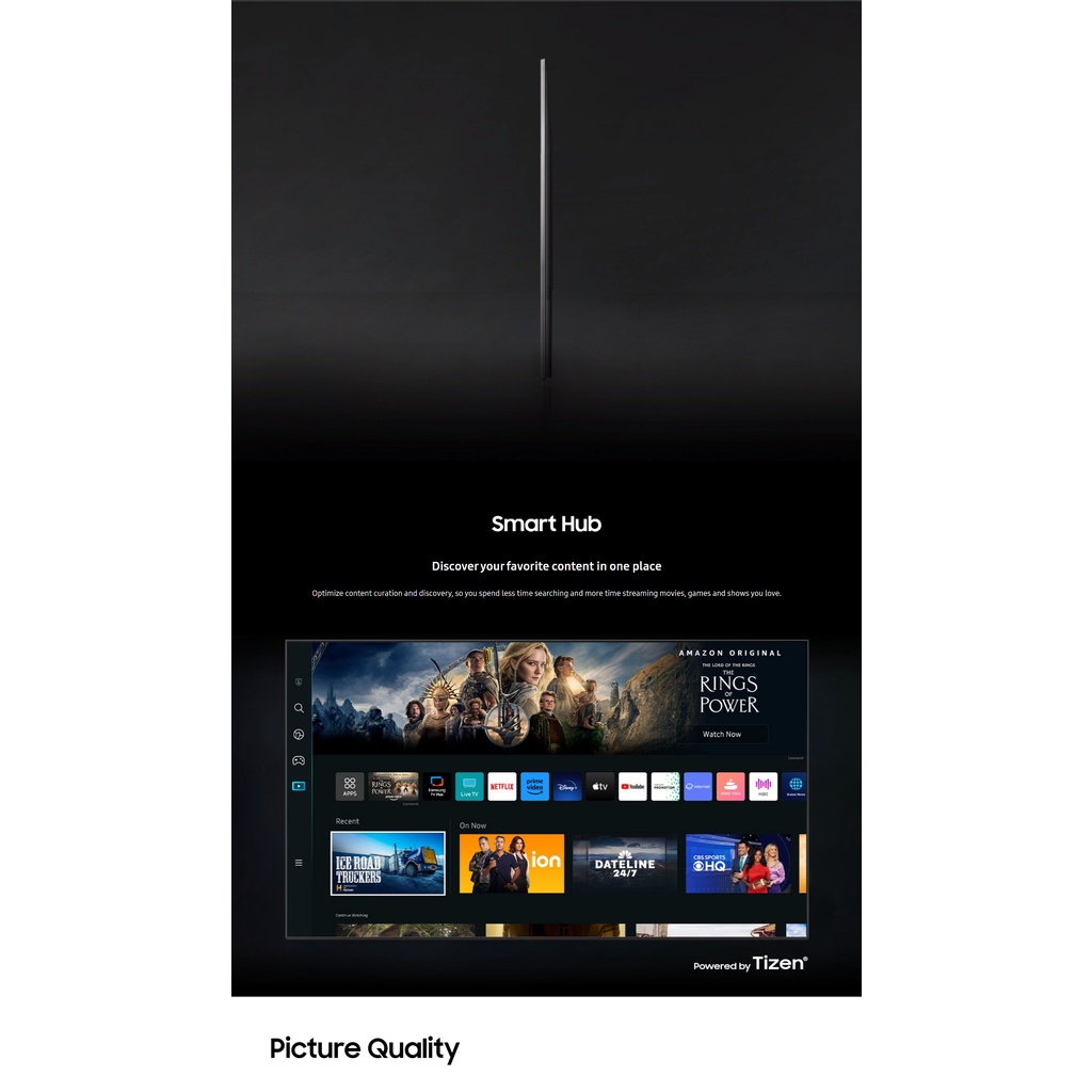 Samsung Q60C 85 Inch QLED 4K Smart TV with Quantum Dot QA85Q60CAKXXM ...