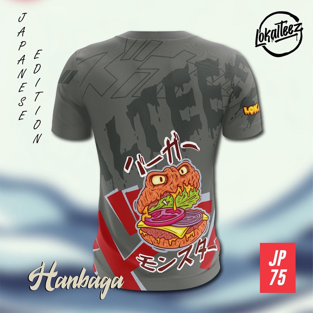 LOKALTEEZ JP75 Japanese TABEMONO Edition HANBAGA 180GSM RJPK JERSEY ...