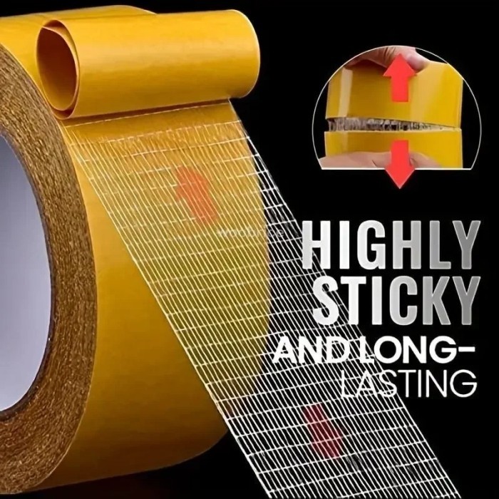 Super Strong Fiber Adhesive Duct Tape Double Sided Tape 20 M Super ...