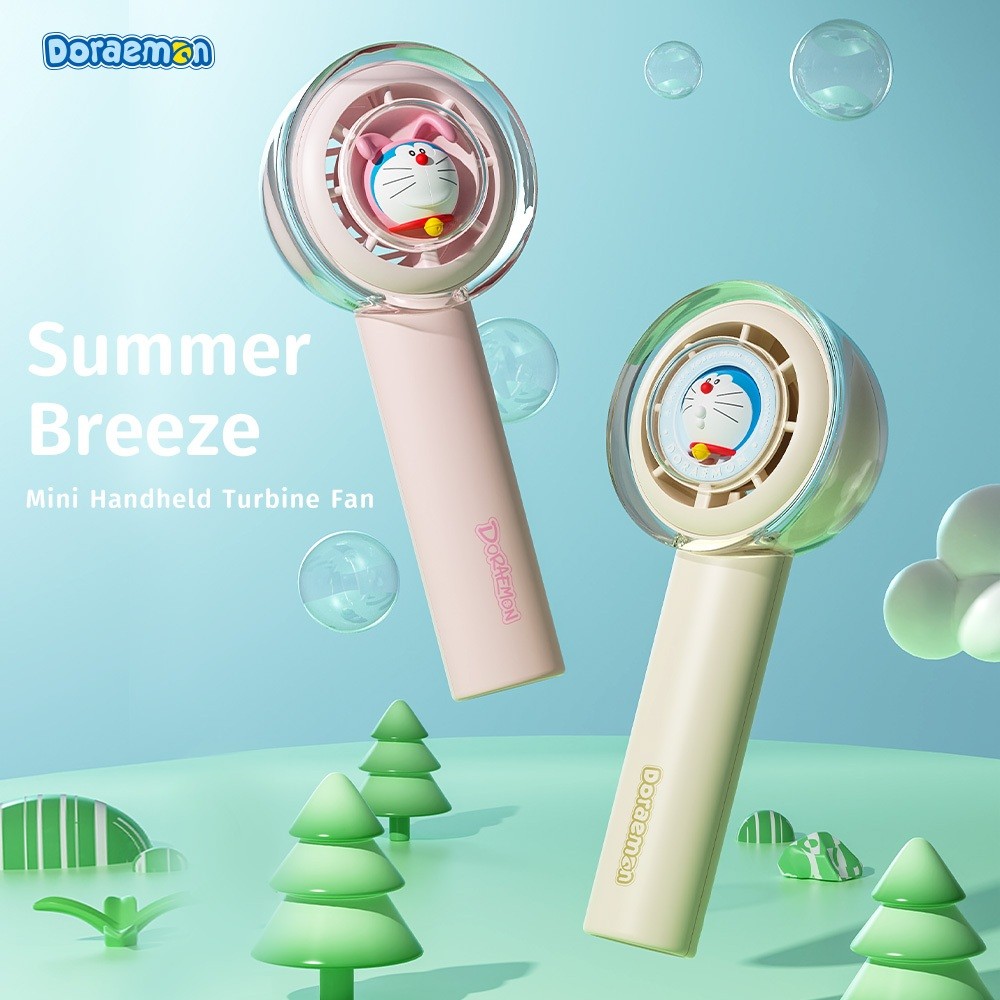Doraemon officially authorized Portable Hand Fan Air Fan Cooler Outdoor ...