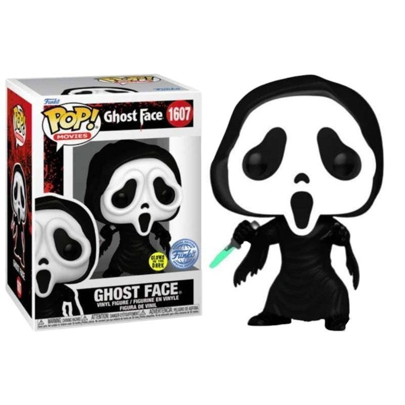Funko Pop! Movies: Ghostface- Ghostface (Glow-in-the-Dark) [Exclusive ...