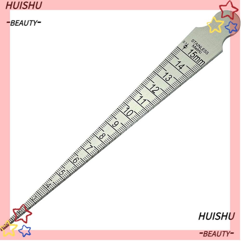 HUISHU Welding Gauge, 1-15mm Stainless Steel Wedge Feeler, Measure Tool ...