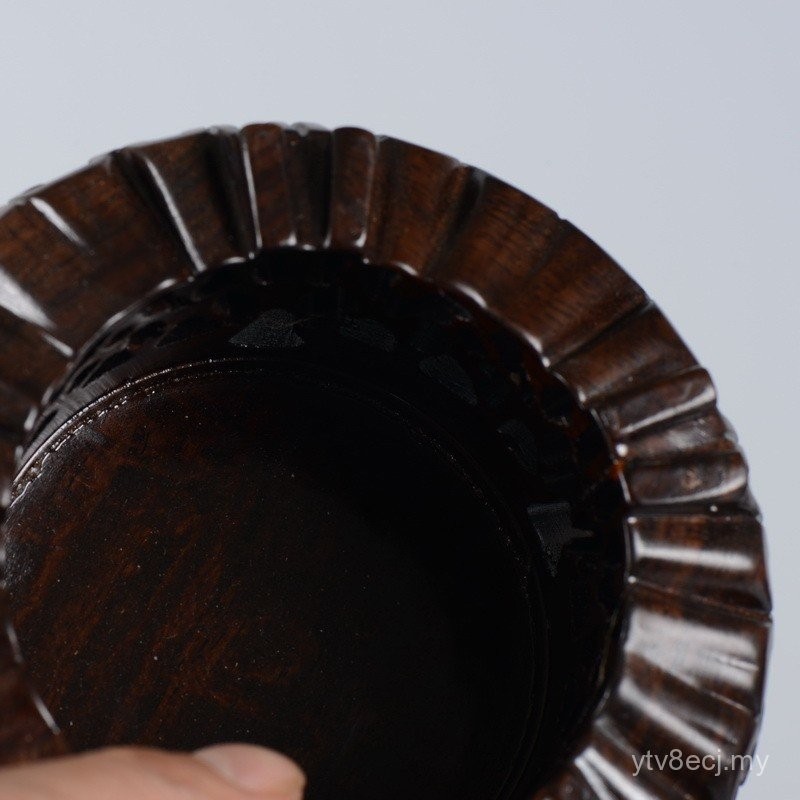 Kayu Hitam Ukiran Awan Laut Pasu Bunga Dasar Pasu Bulat Kayu Pepejal ...