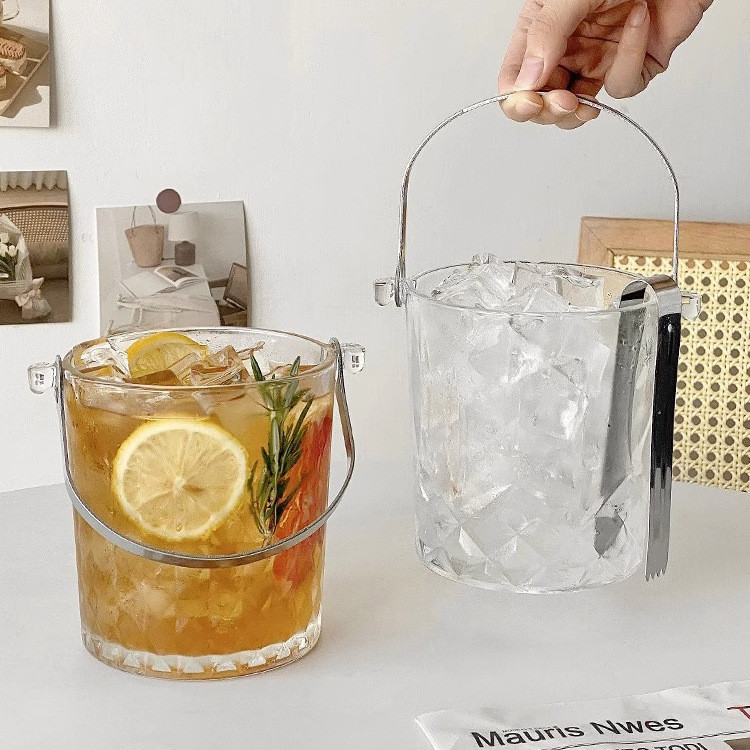 Klip Ais Kaca Bekas Teh Buah-buahan Baldi Ais Berkapasiti Besar Baldi ...