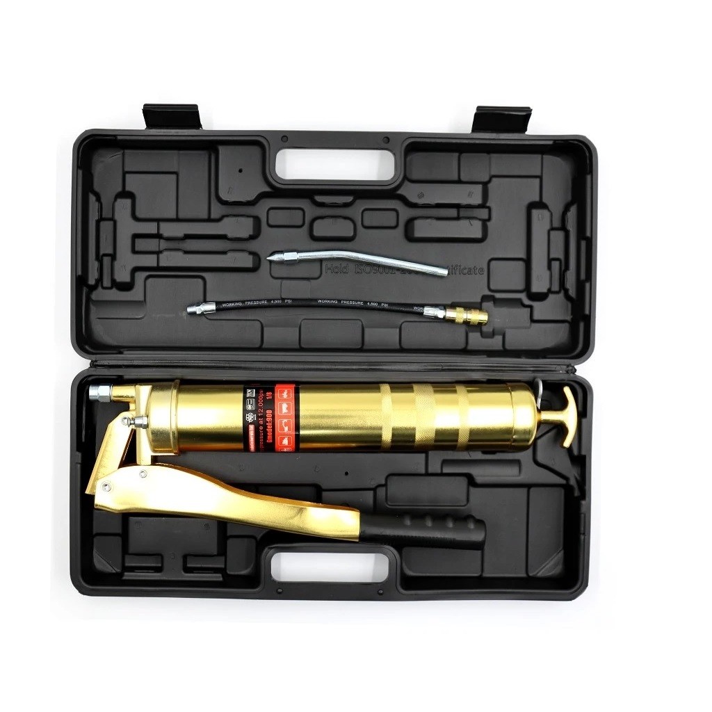 Heavy Duty 900cc Dual Piston Grease Pump Two Air Bleed Copper Alloy (M ...