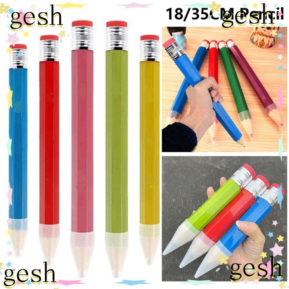 GESH1 Giant Pencil, 18/35CM With Eraser Big Pencil, High Quality ...