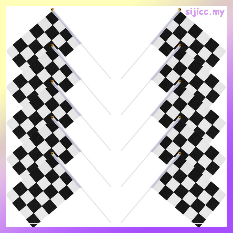 Checkered Flag Racing Signal Pennant Banner for Costume Soccer Ornament ...