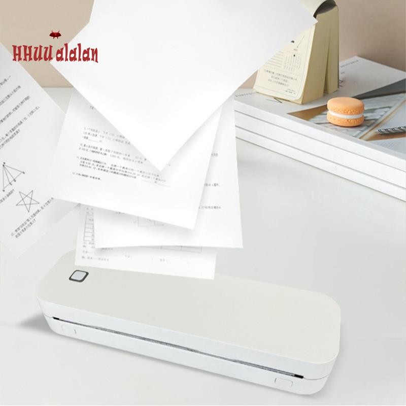 A4 Thermal Printer Bluetooth Pocket Photo Document Printer 203DPI ...