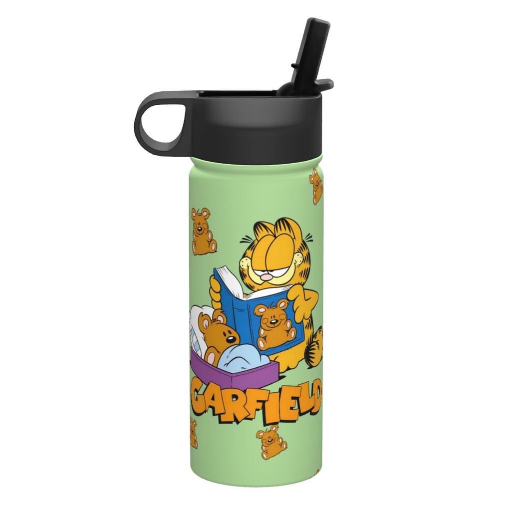 Garfield Sports Insulated Kettle Tumbler with Lid and Straw 18OZ Coffee ...