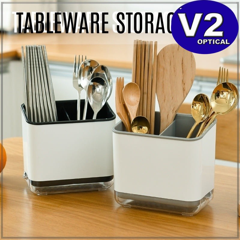 Tableware Cutlery Storage Box Chopsticks Spoon Multifunctional Drainer ...