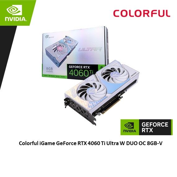 Colorful iGame GeForce RTX 4060 Ti Ultra W DUO OC 8GB-V Graphic Card ...