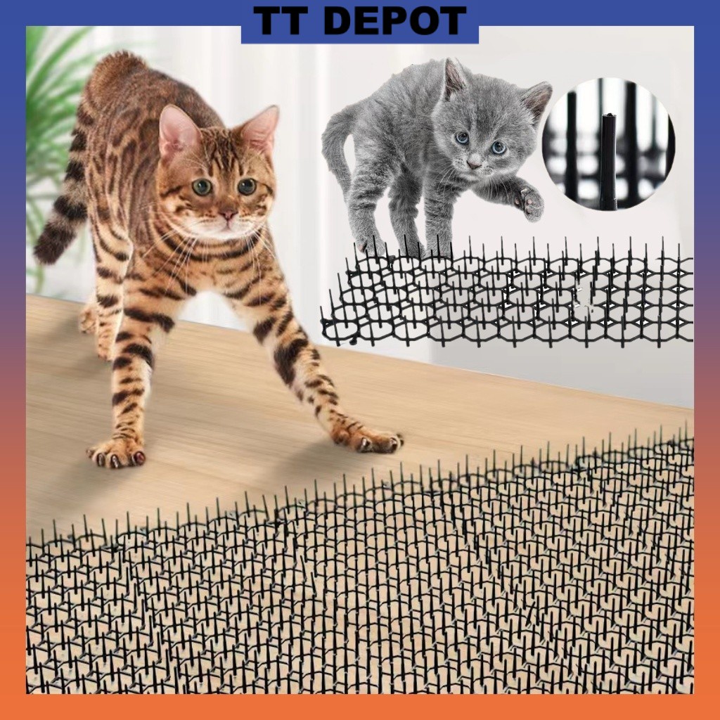 Animal Repellent Mat Scat Spike Mat Humane Anti Cat Dog Mat Spikes ...